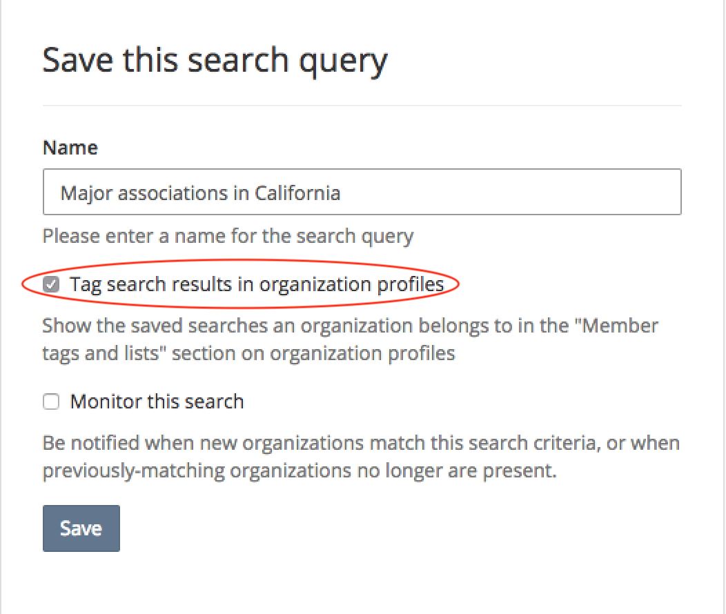 Saving and monitoring searches for updates | Cause IQ